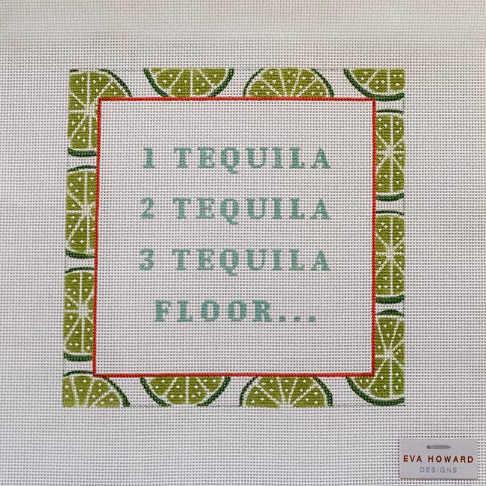 Tequila Needlepoint Canvas | Eva Howard Designs